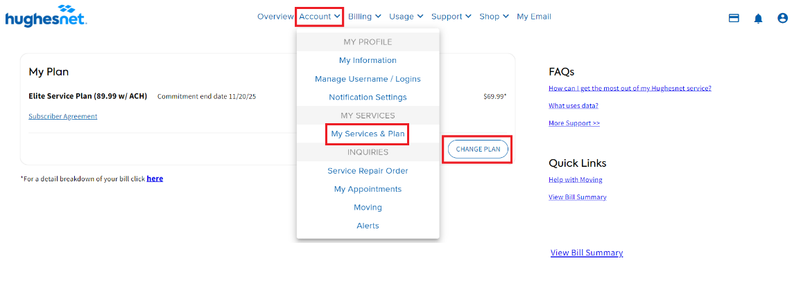 How Do I Cancel Or Modify My new Hughesnet Service Plan?