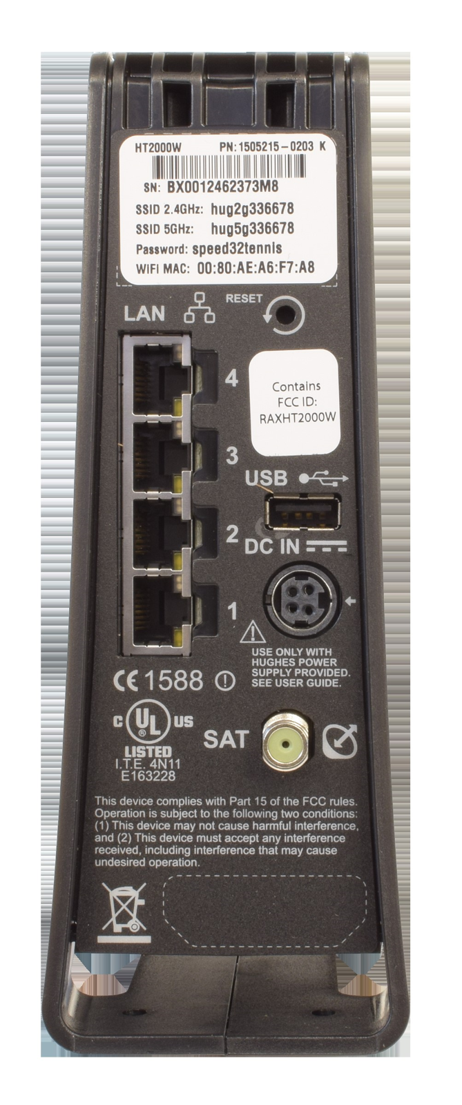 Where can I find my modem’s Admin and Wi-Fi password?